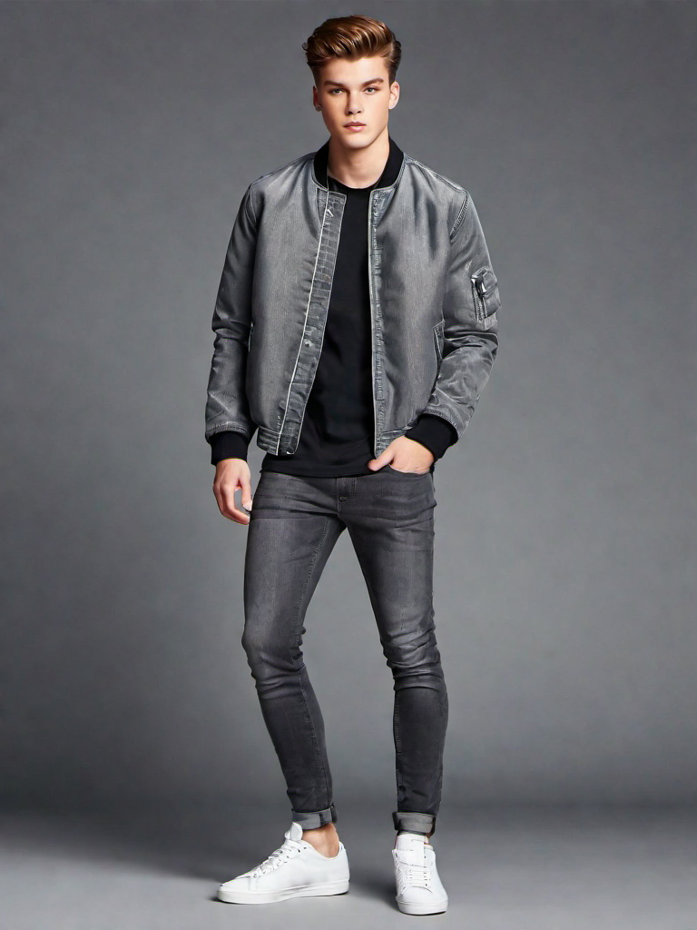 Nightclub Outfit Idea: Man’s slim-fit black button-up shirt