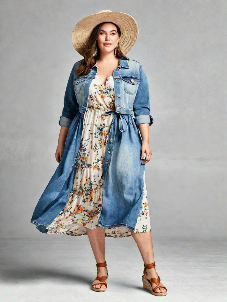 Casual Outfit Idea: Womans lightweight floral maxi dress